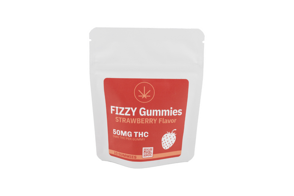 Strawberry THC Gummies (50 mg) – Fizzy THC